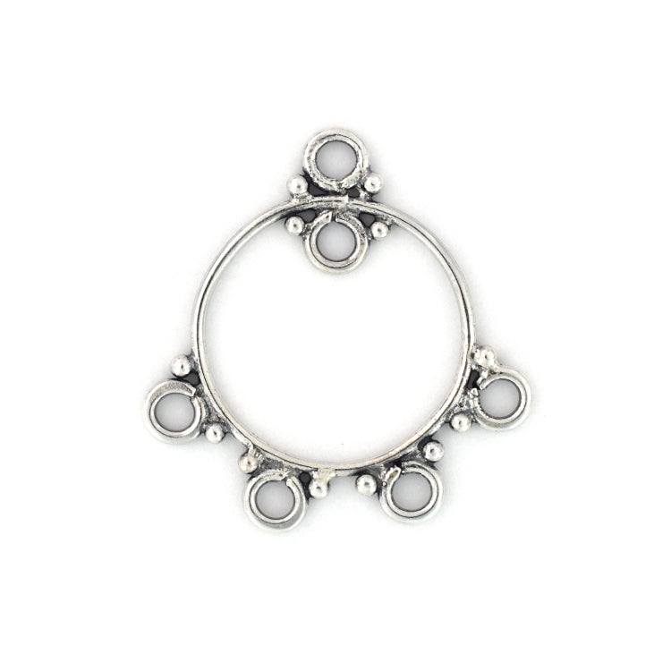 Sterling Silver 4-Strand Chandelier Connector 2 Pieces – Rishashay