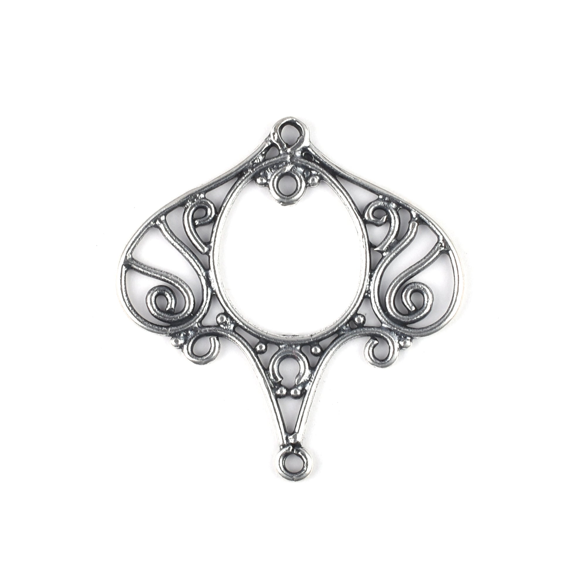 Sterling Silver 3-Strand Chandelier Connector 2 Pieces – Rishashay